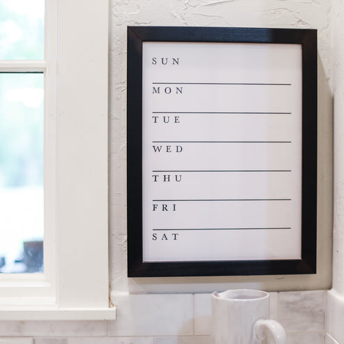 Dry Erase Weekly Calendar Planner | Smallwoods