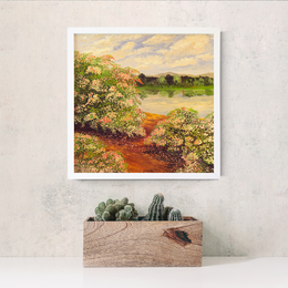 Vintage Summer Wood Framed Sign | Smallwoods